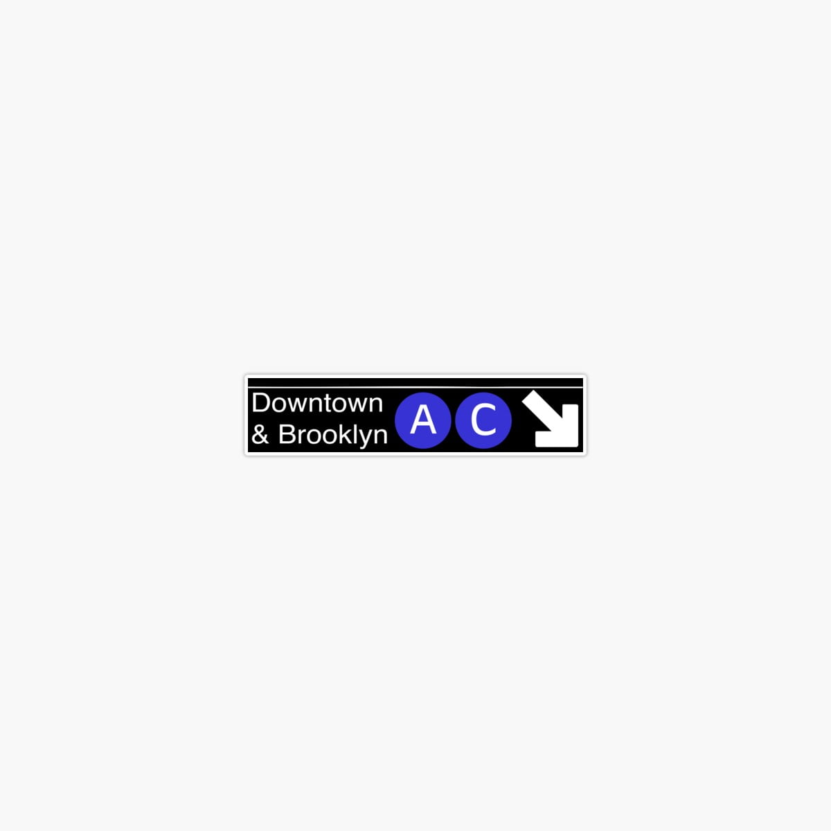 Onim Nyc Subway Sign Sticker, Phone Decal Water Bottle Stickers Car ...