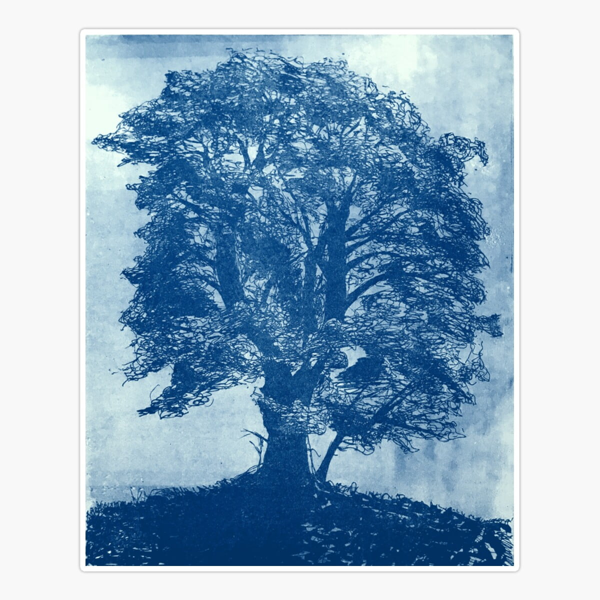 Onim Oak Tree Sticker, Phone Decal Water Bottle Stickers Car Decals ...