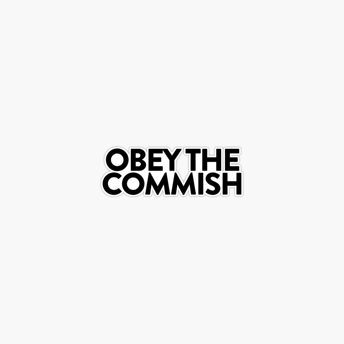 Onim Obey The Commish ~ Sports Fitness Runner Sticker, Phone Decal ...