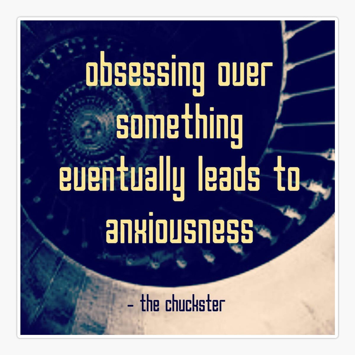 Onim Obsessing Over Something Eventually Leads To Anxiousness Sticker ...