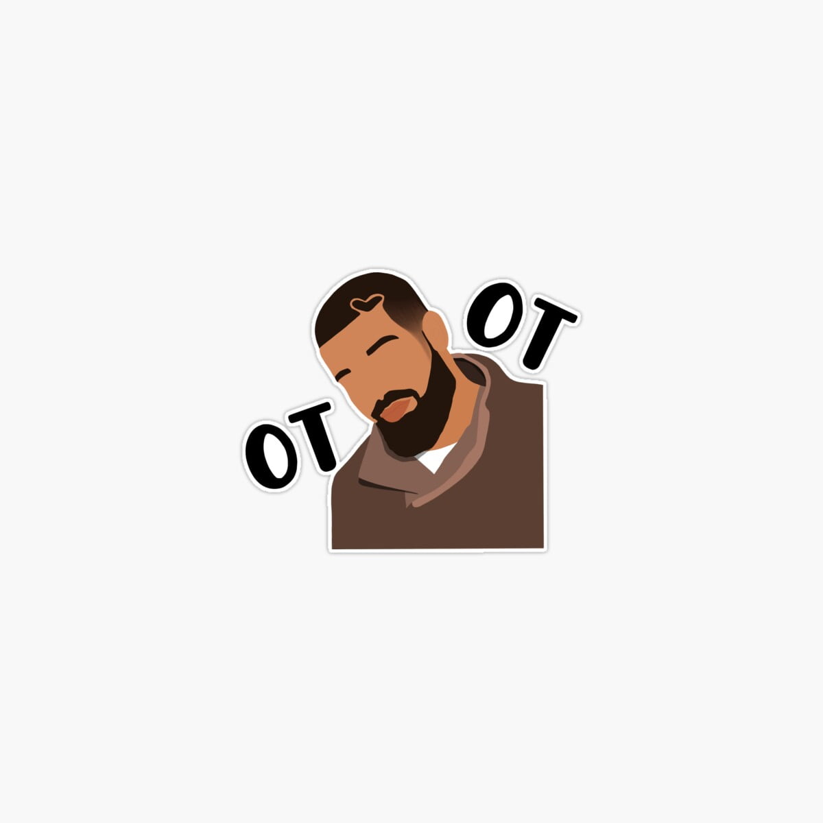 Onim Occupational Therapy Pop-Culture Drake Sticker, Phone Decal Water ...