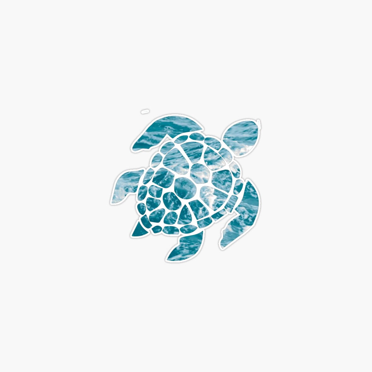 Onim Ocean Sea Turtle Sticker, Phone Decal Water Bottle Stickers Car ...