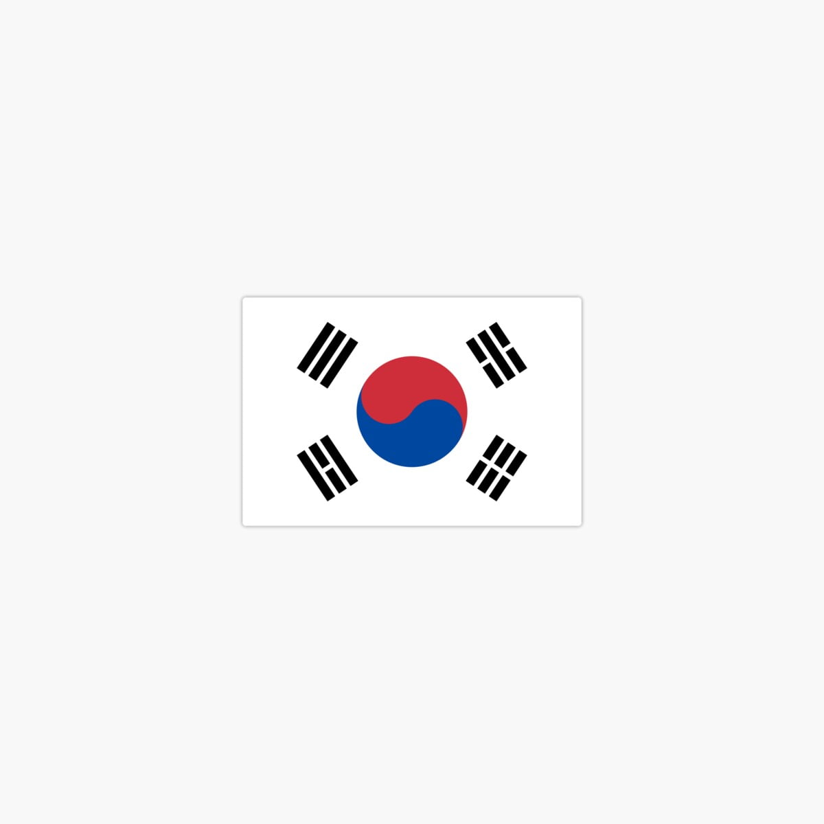 Onim Official Flag Of South Korea Sticker, Phone Decal Water Bottle ...
