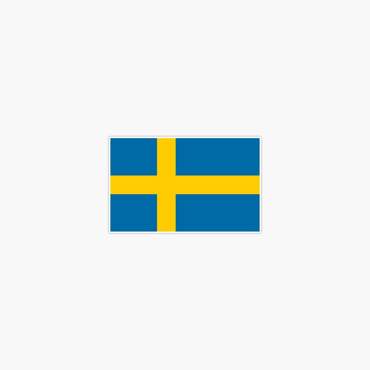 Onim Official Flag Of Sweden Sticker, Phone Decal Water Bottle Stickers ...