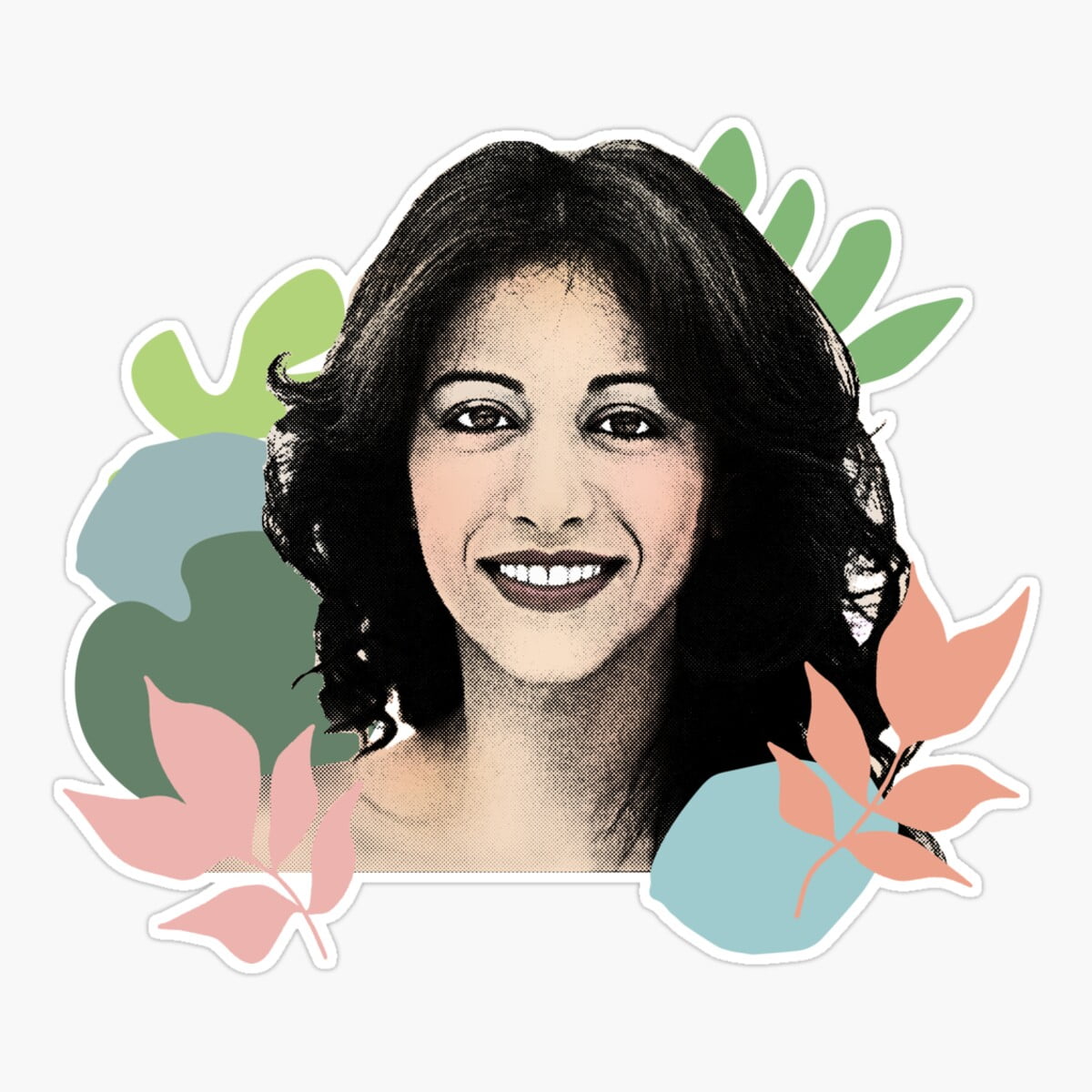 Onim Ofra Haza Pop Art Fanart Sticker, Phone Decal Water Bottle Stickers Car Decals, Funny ...