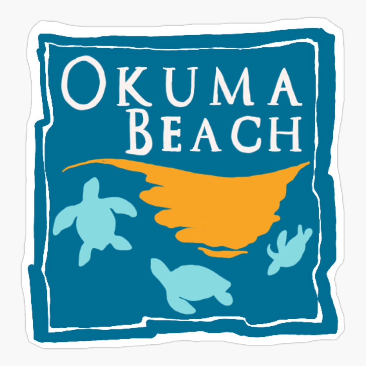 Onim Okuma Okinawa Sticker, Phone Decal Water Bottle Stickers Car ...