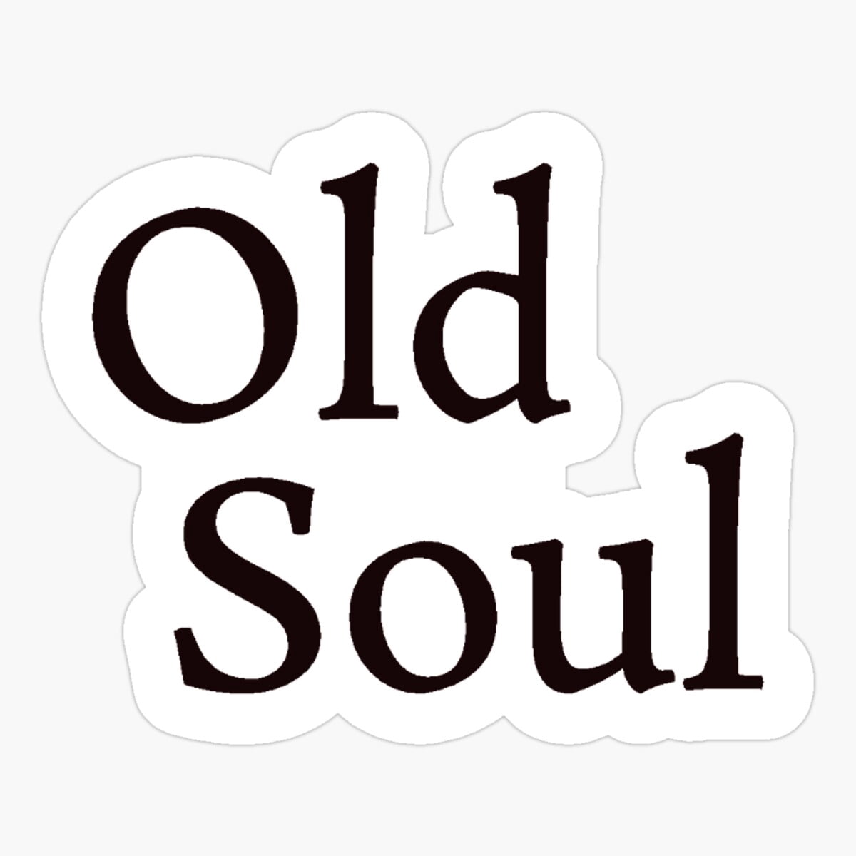 Onim Old Soul Dark Academia Sticker, Phone Decal Water Bottle Stickers ...