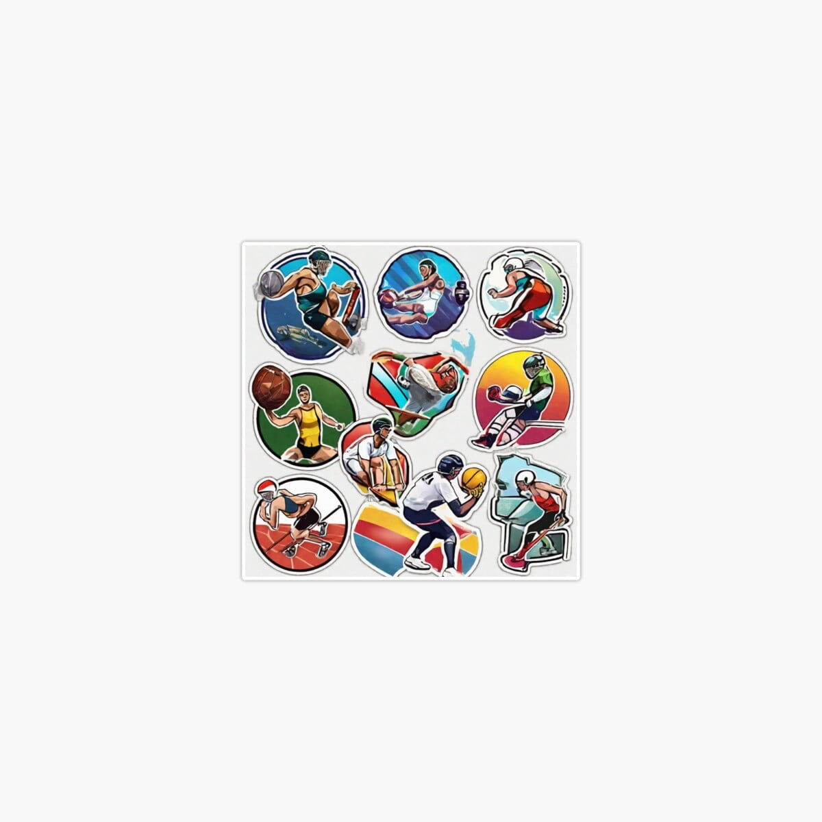 Onim Olympic Sports Stickers Sticker, Phone Decal Water Bottle Stickers ...