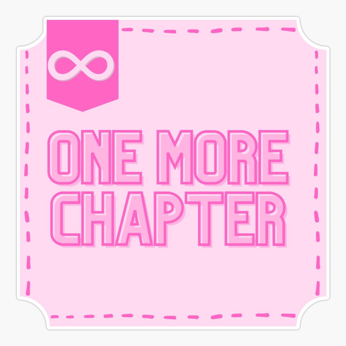 Onim One More Chapter Sticker, Phone Decal Water Bottle Stickers Car ...