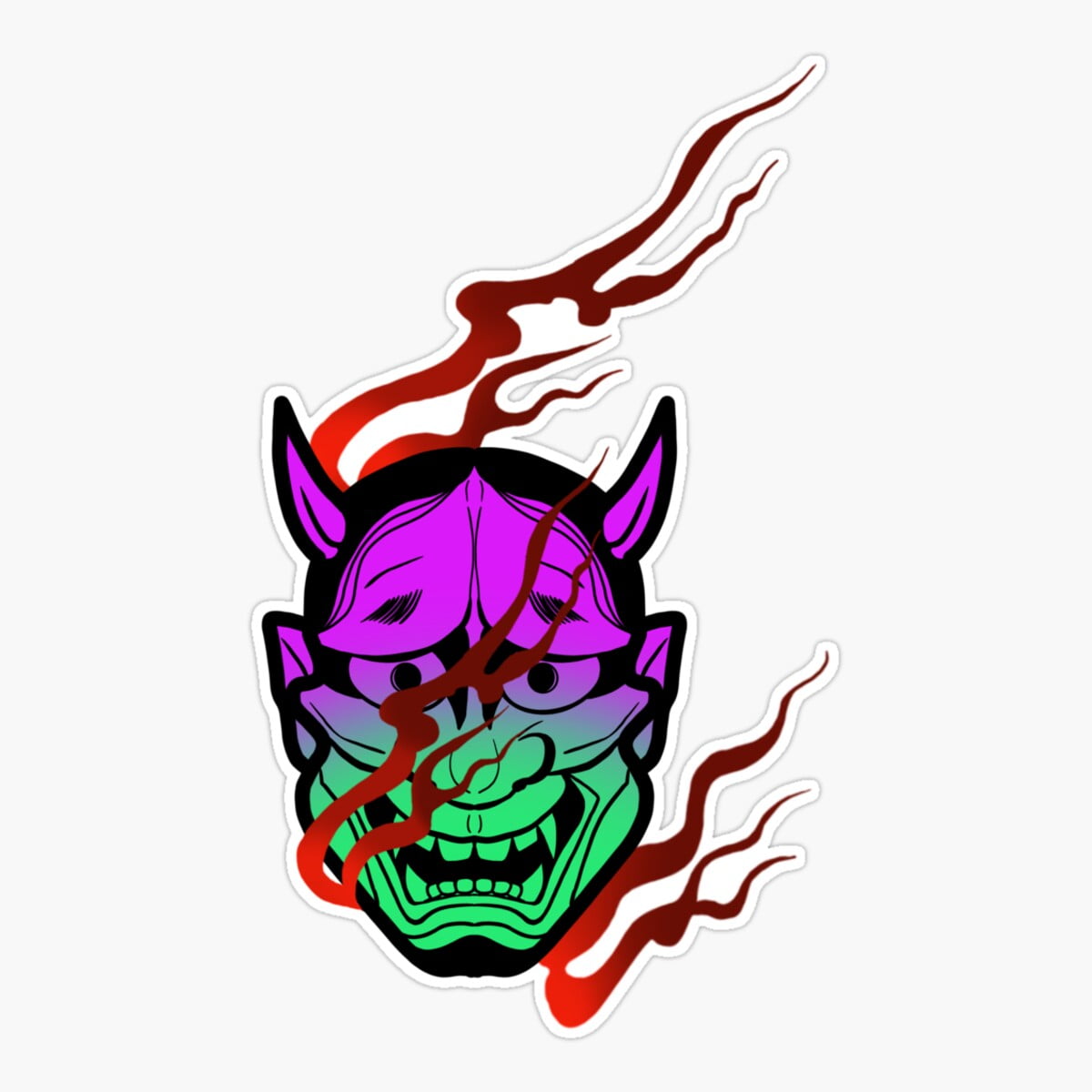 Onim Oni Sticker, Phone Decal Water Bottle Stickers Car Decals, Funny ...