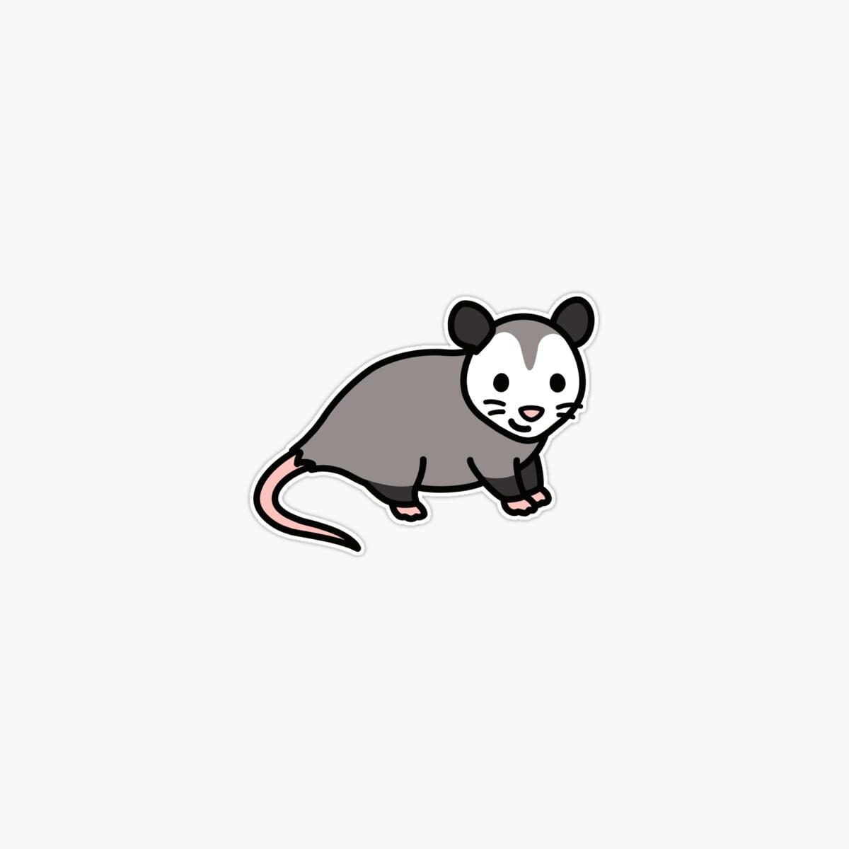 Onim Opossum Sticker, Phone Decal Water Bottle Stickers Car Decals ...