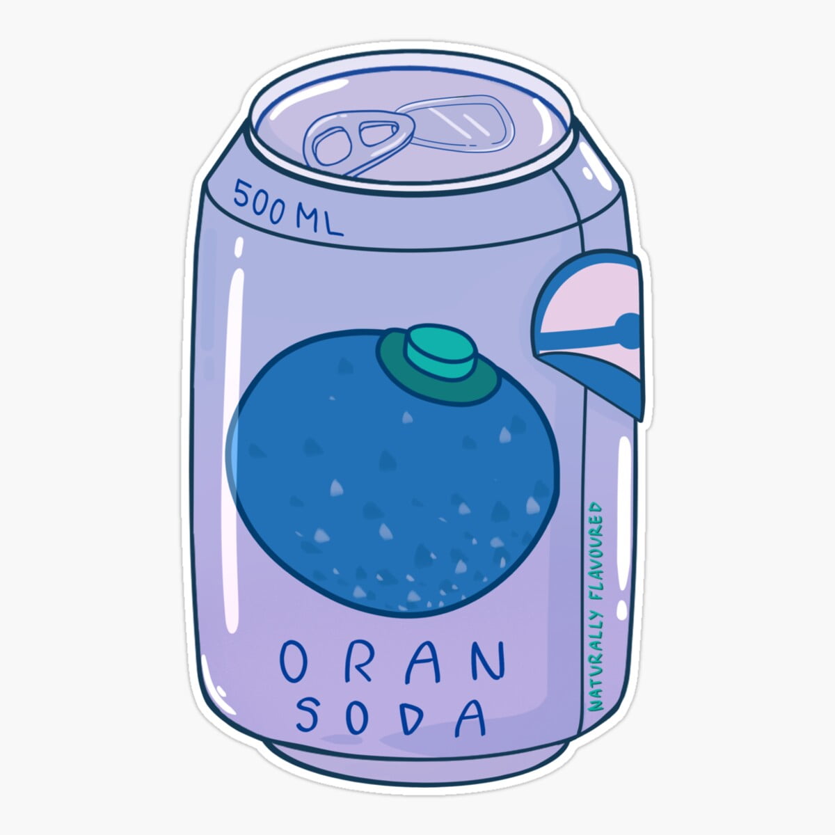 Onim Oran Berry Soda Sticker, Phone Decal Water Bottle Stickers Car ...