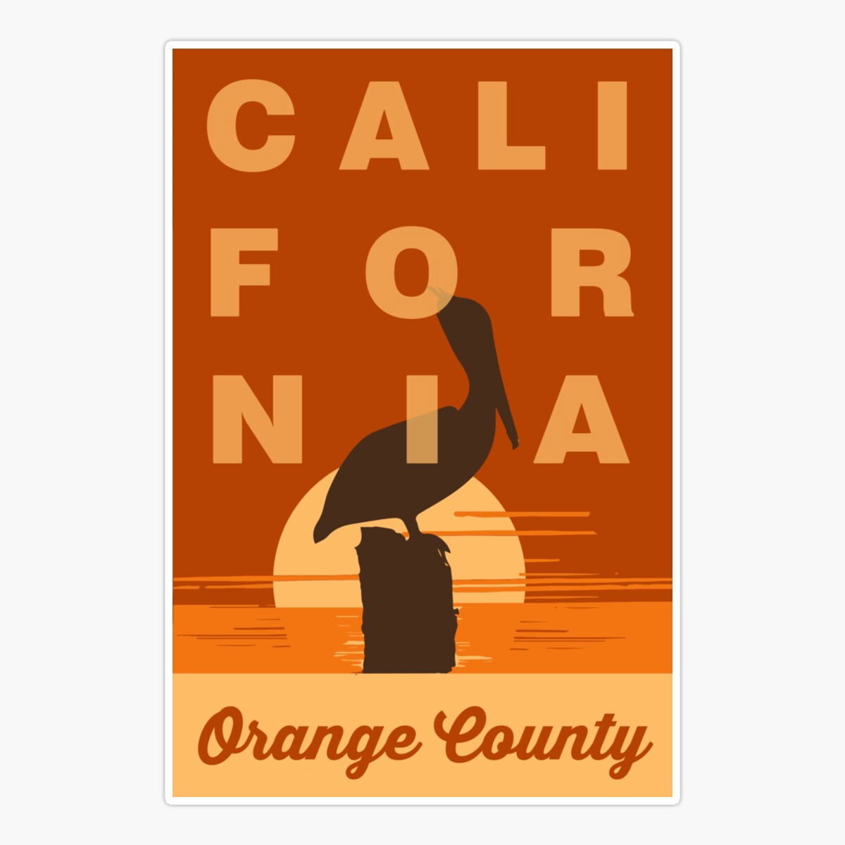 Onim Orange County - California. Sticker, Phone Decal Water Bottle ...