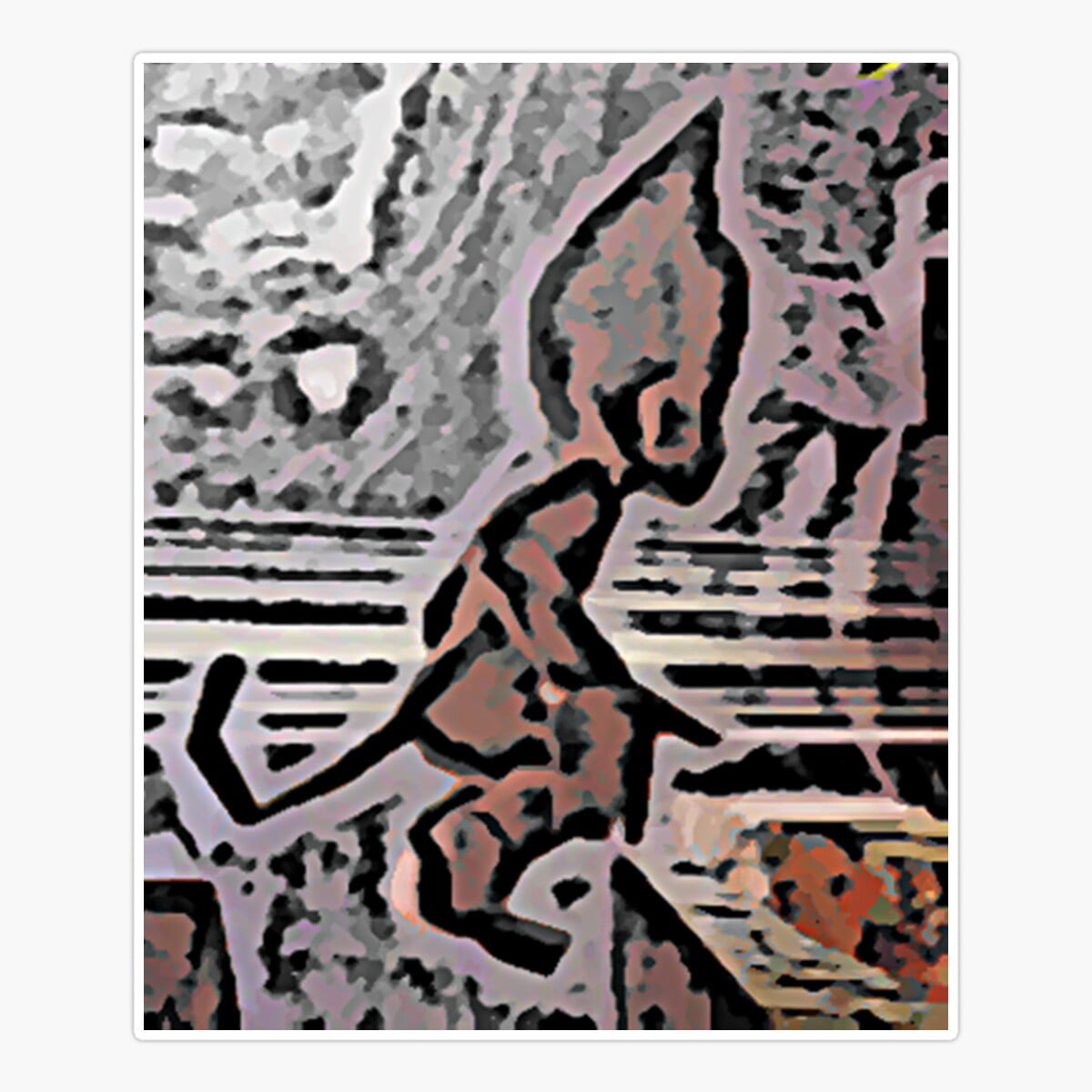 Onim Orange Monkey'S Ascent: A Journey To Heights Of Emotion Sticker ...