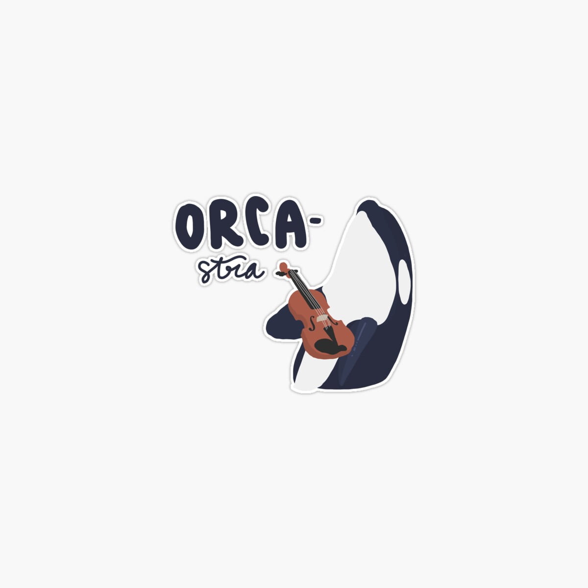 Onim Orca Orchestra Sticker, Phone Decal Water Bottle Stickers Car ...