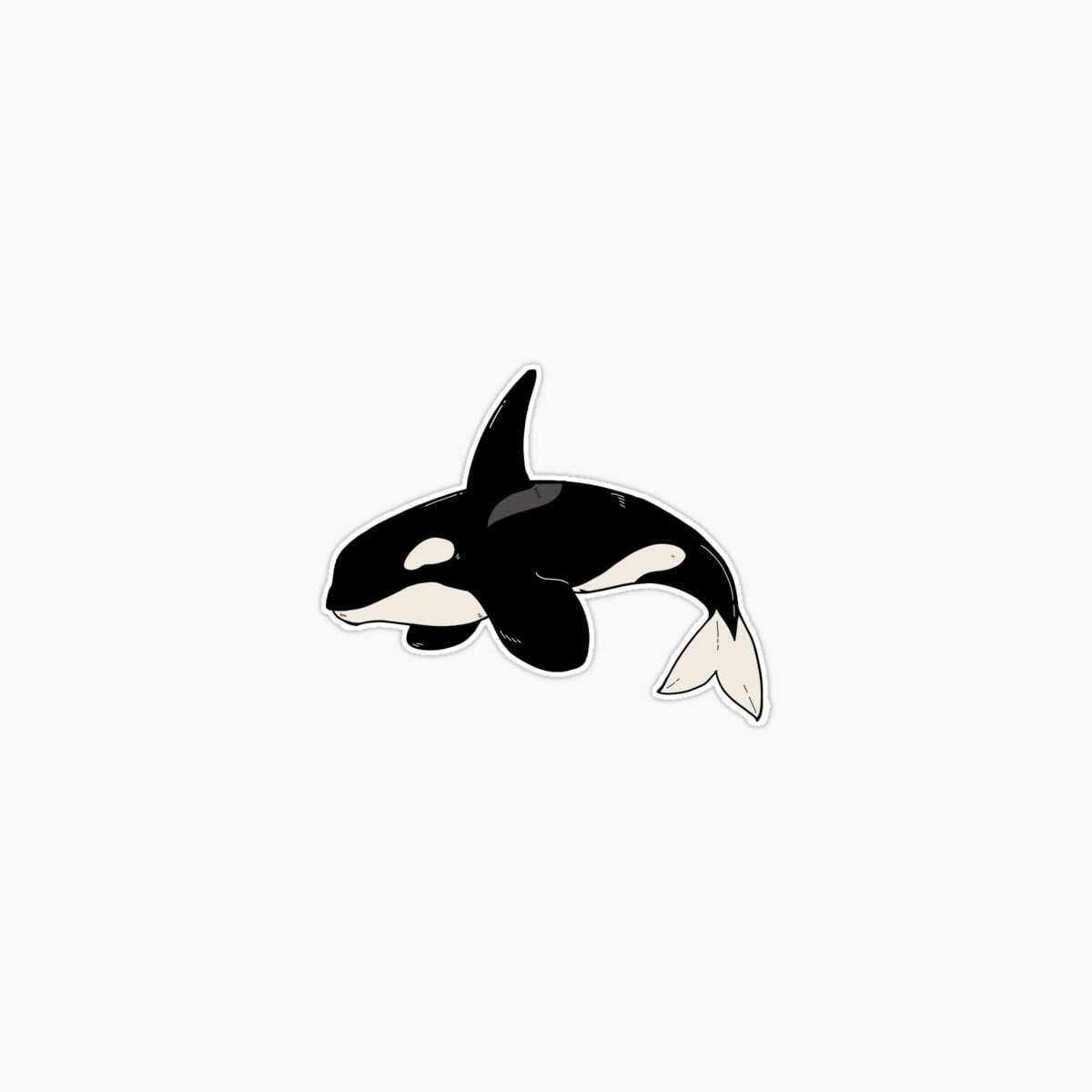 Onim Orca Whale Sticker, Phone Decal Water Bottle Stickers Car Decals ...