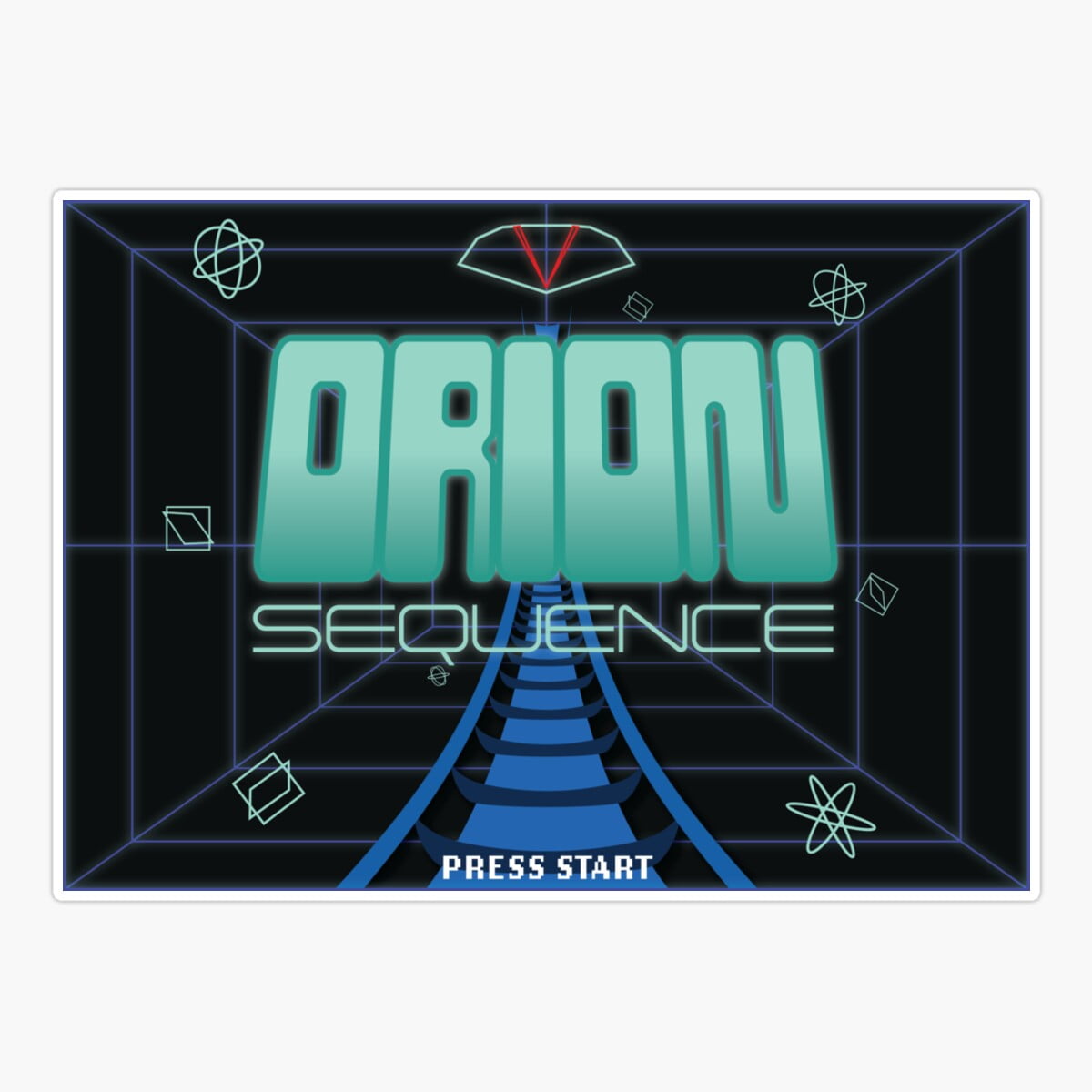 Onim Orion Sequence Roller Coaster Video Game Sticker, Phone Decal ...