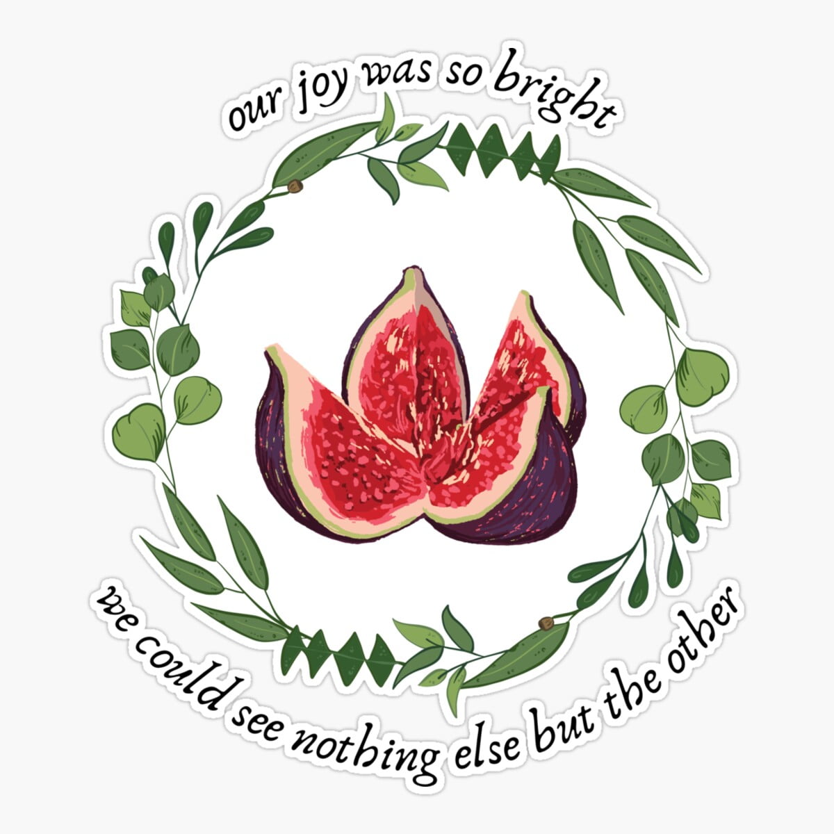 Onim Our Joy Was So Bright Sticker, Phone Decal Water Bottle Stickers ...