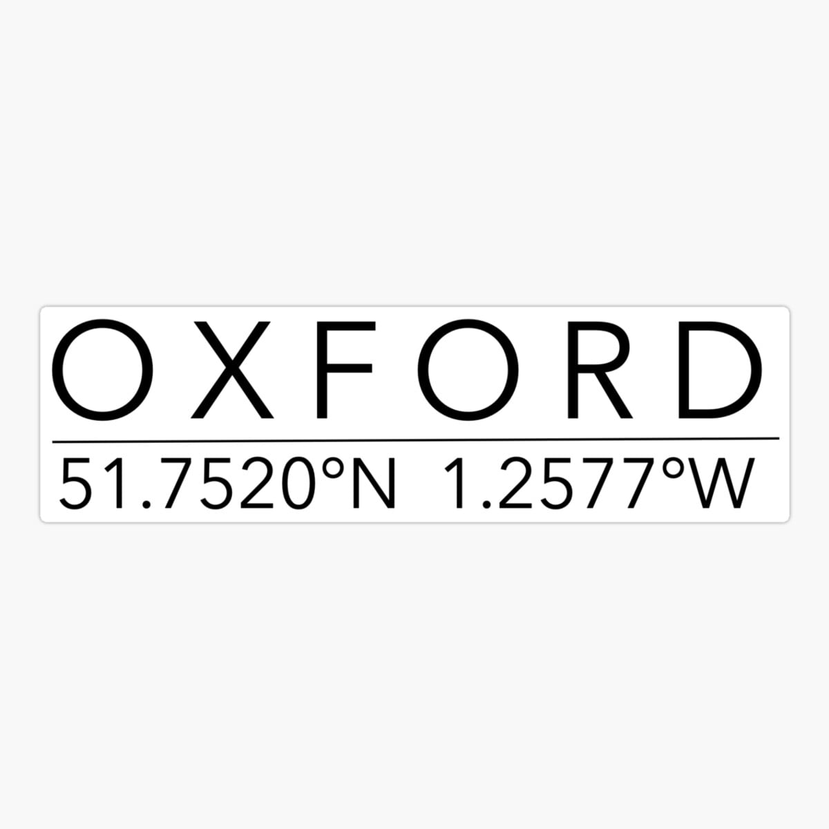 Onim Oxford Sticker, Phone Decal Water Bottle Stickers Car Decals ...