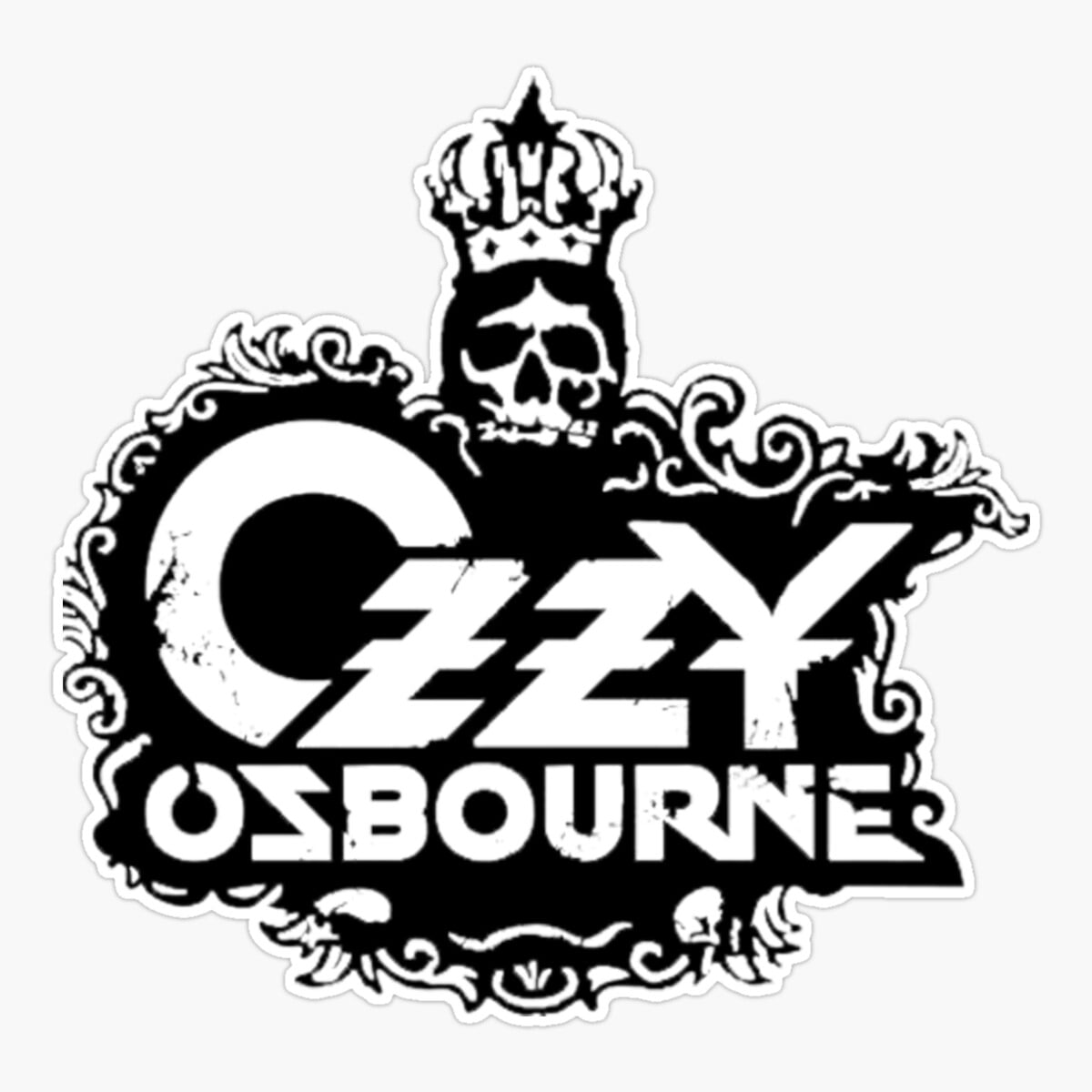 Onim Ozzy Ousborne Art Amazing Logos Sticker, Phone Decal Water Bottle ...
