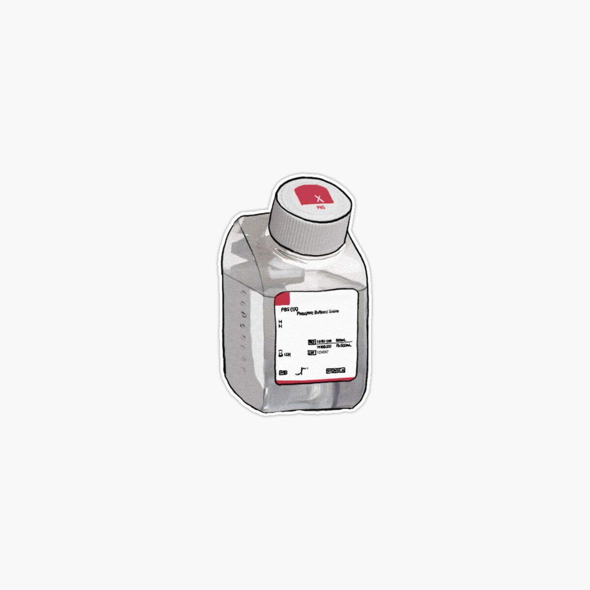 Onim PBS Cell Culture Design Sticker - Walmart.com