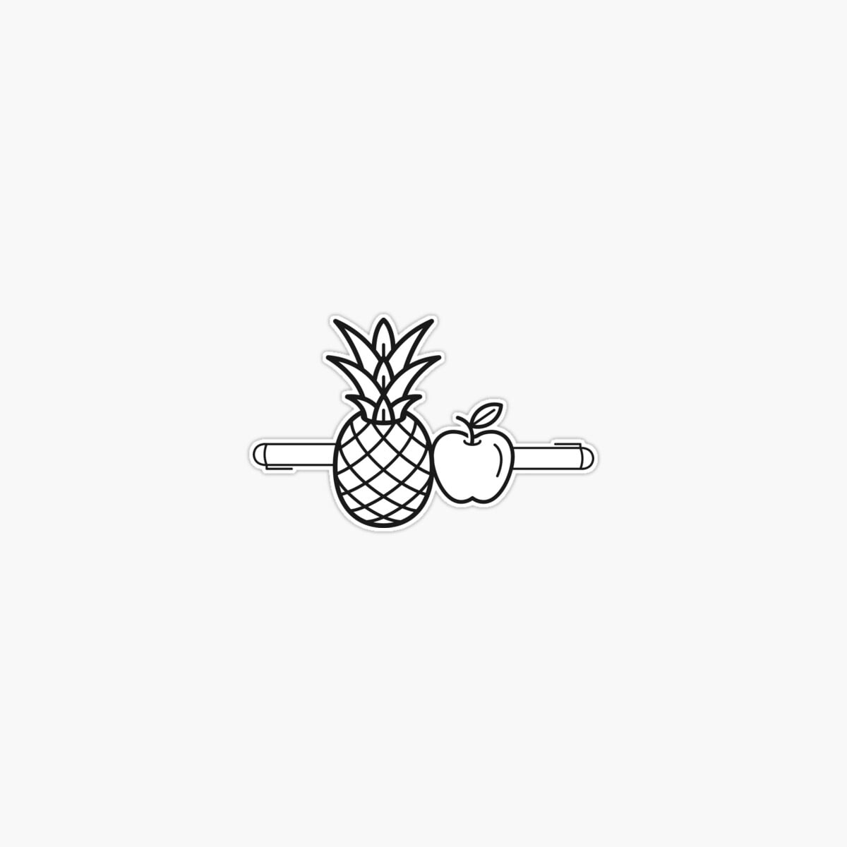 Onim PPAP Pen Pinapple Apple Pen Sticker - Walmart.com