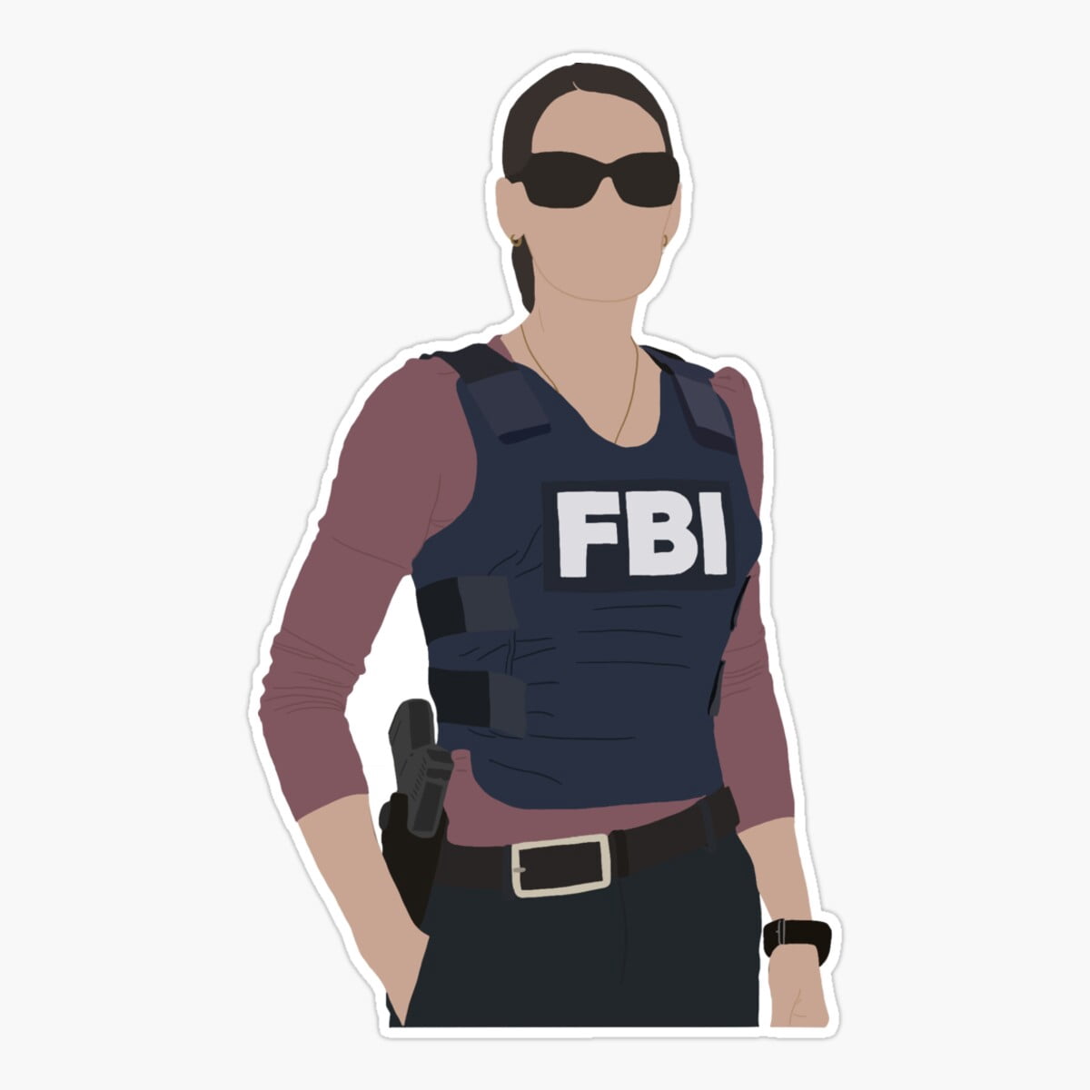 Onim Paget Brewster Design Sticker, Phone Decal Water Bottle Stickers ...