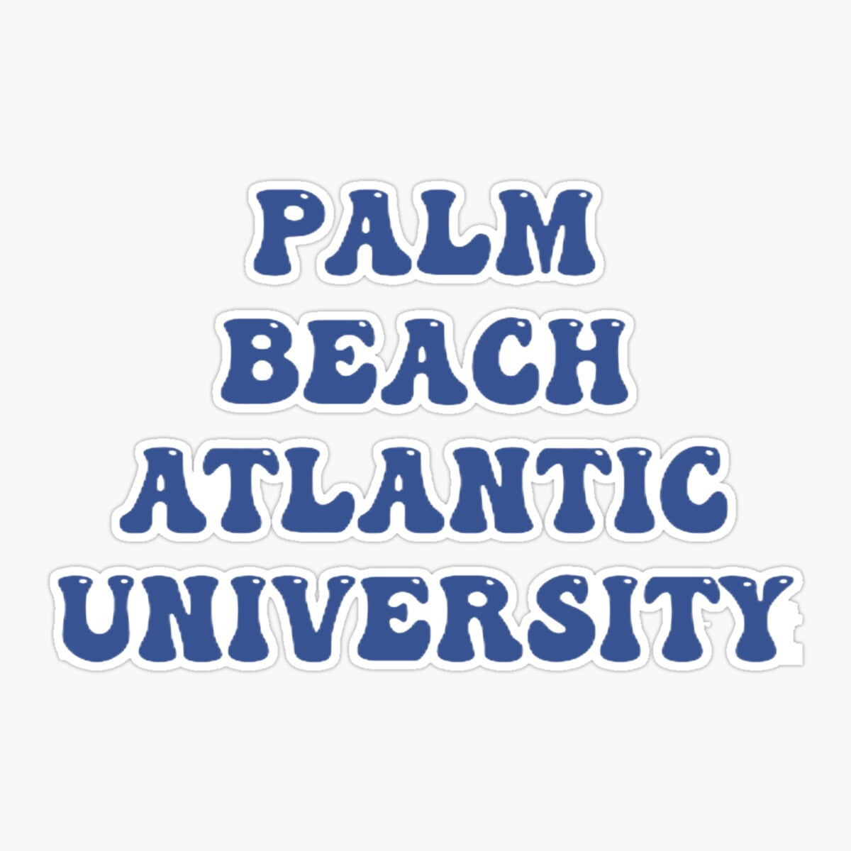 Onim Palm Beach Atlantic University Sticker, Phone Decal Water Bottle ...