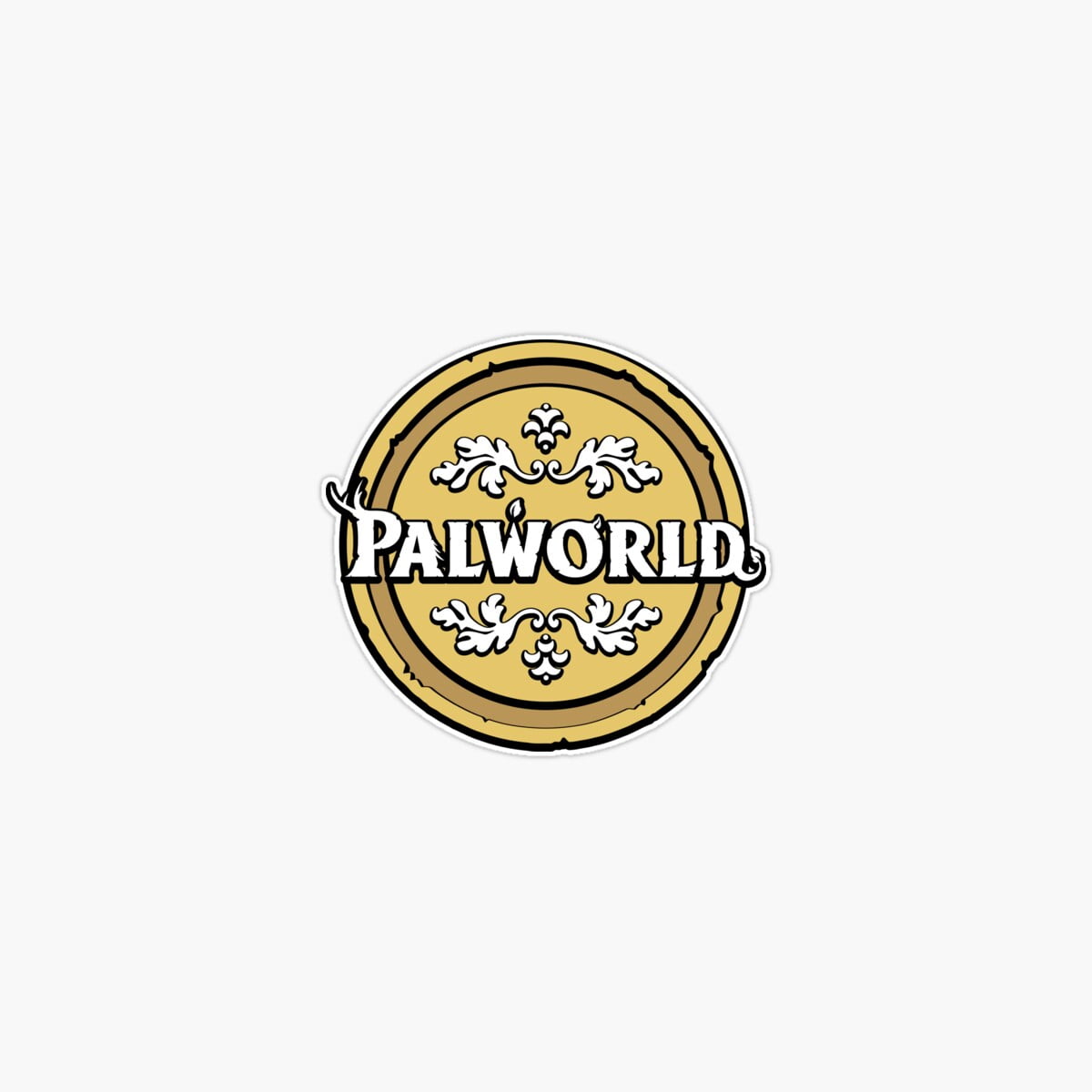 Onim Palworld Ornate Fan Logo Sticker - Walmart.com