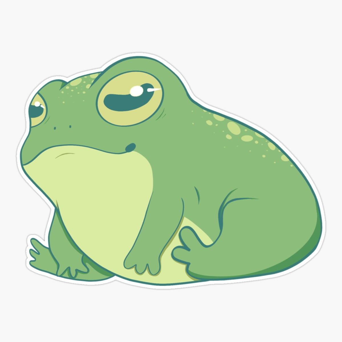 Onim Chunky Frog Sticker, Phone Decal Water Bottle Stickers Car Decals ...