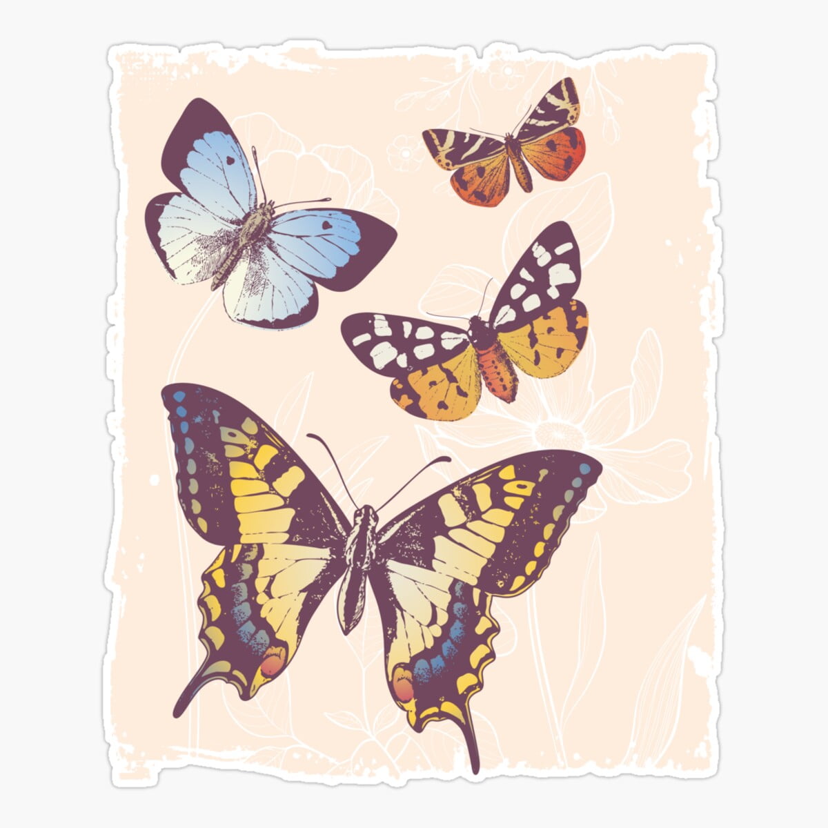 Onim Pandora Floating Mountains Sticker, Phone Decal Water Bottle ...