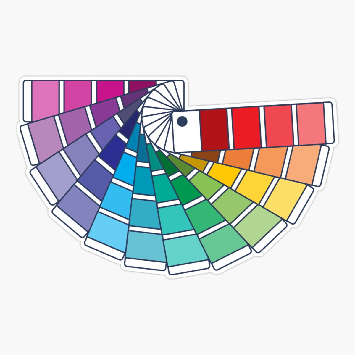 Onim Pantone Color Chip Swatches Books Sticker, Phone Decal Water ...