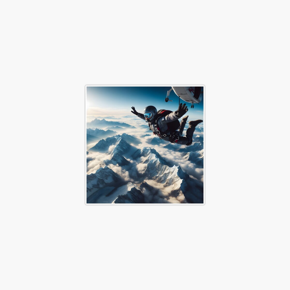 Onim Parachute Jump Sticker, Phone Decal Water Bottle Stickers Car ...