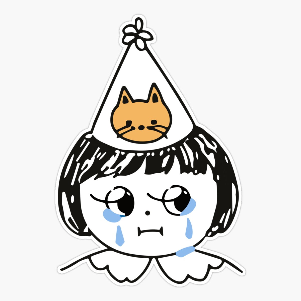 Onim Party Tears Sticker, Phone Decal Water Bottle Stickers Car Decals ...