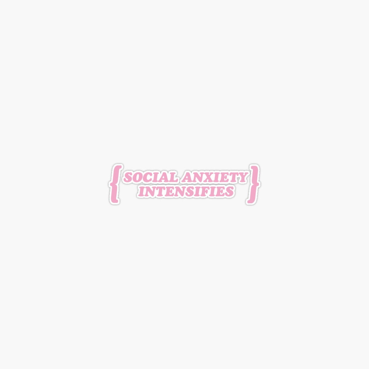 Onim Pastel Goth / Social Anxiety Intensifies / Kawaii Sticker, Phone ...