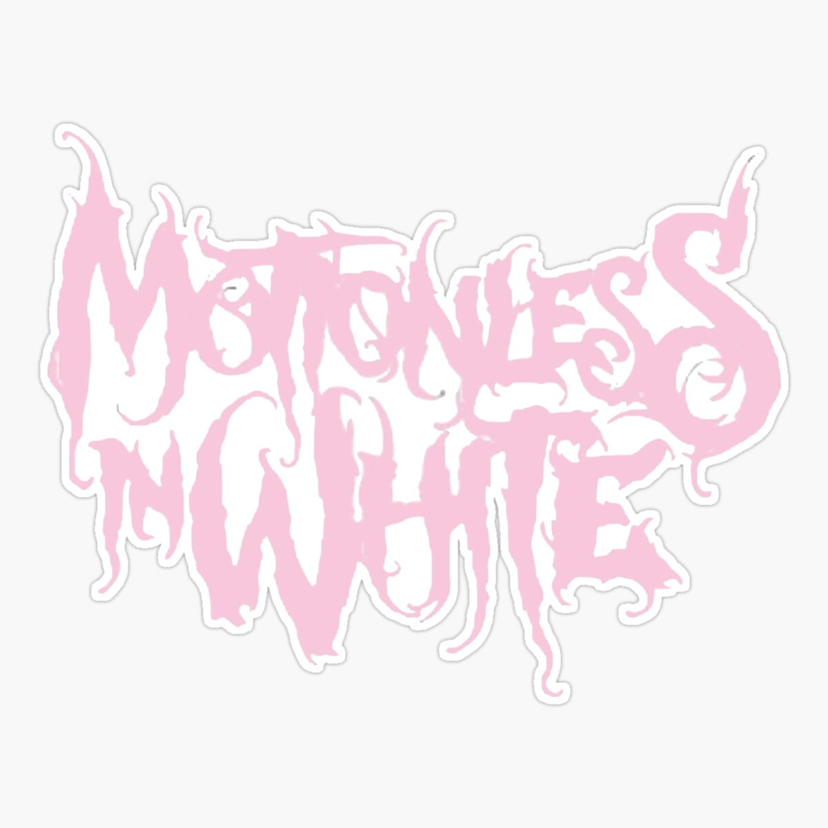 Onim Pastel Pink Logo Sticker, Phone Decal Water Bottle Stickers Car ...