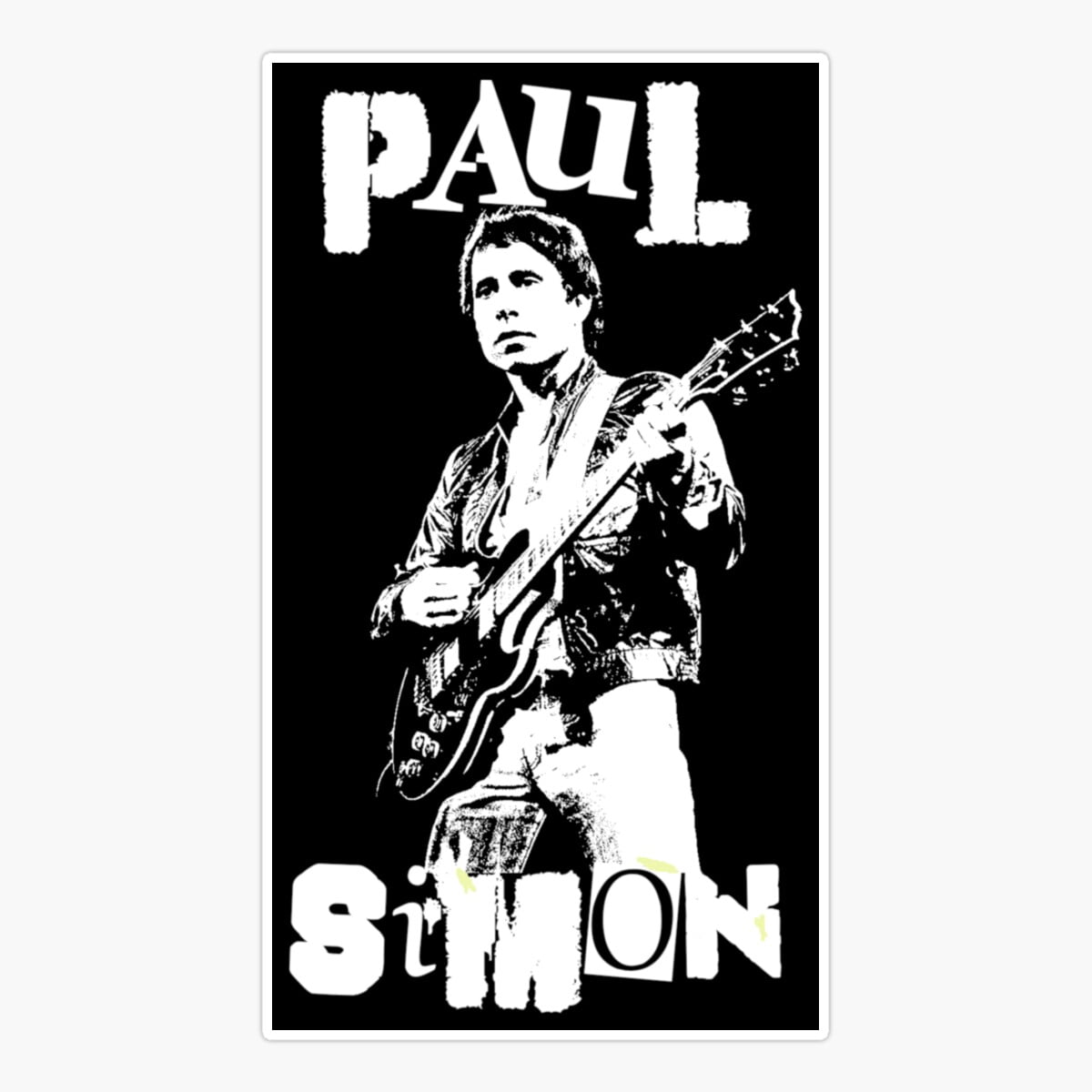 Onim Paul Punk Simon - White Stencil Sticker, Phone Decal Water Bottle ...
