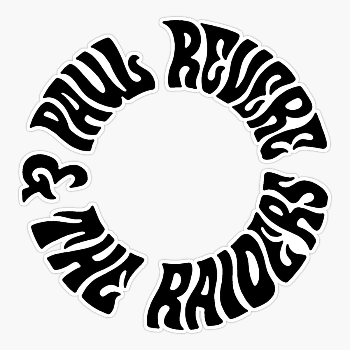 Onim Paul Revere & The Raiders Super Cool T-Shirt Sticker, Phone Decal ...