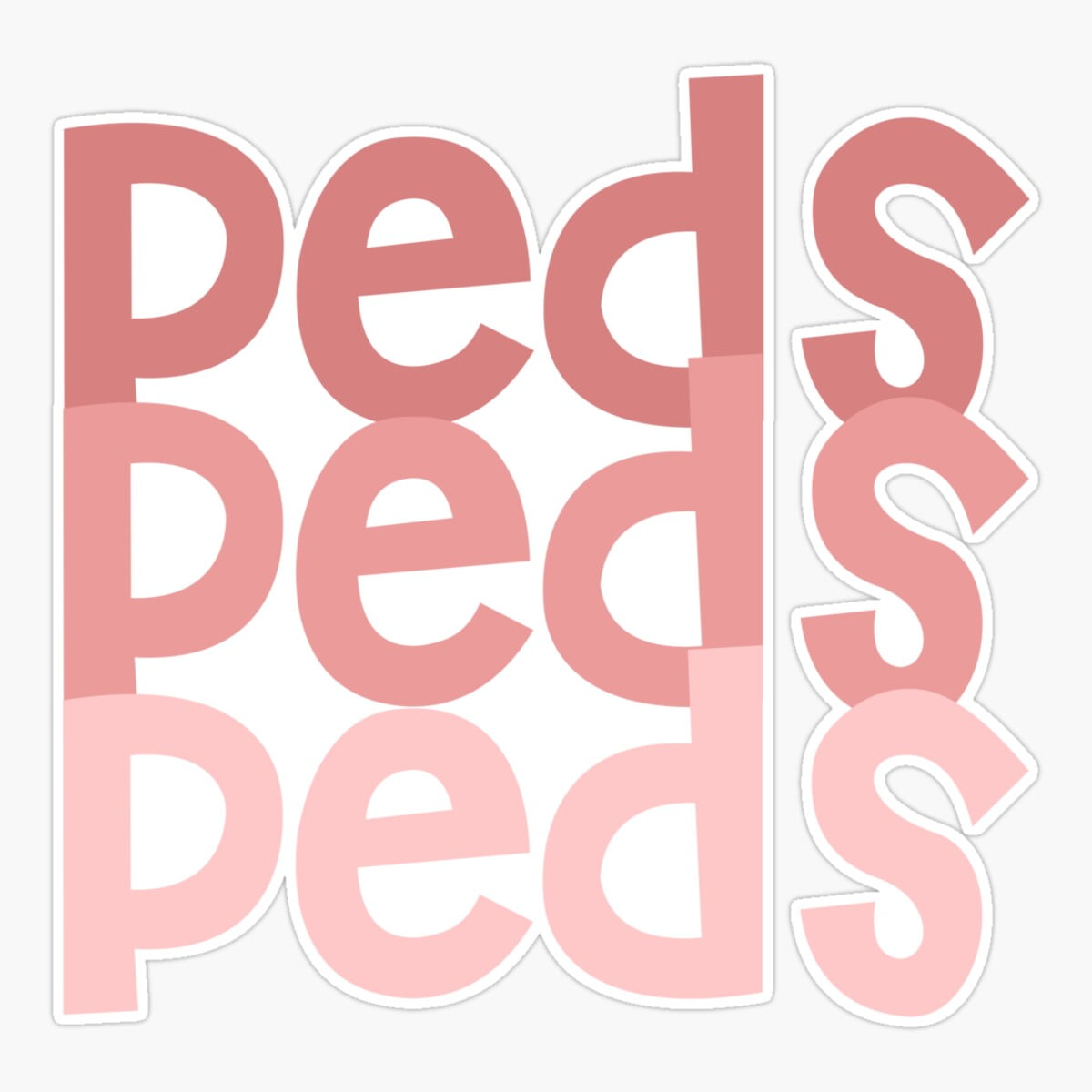 Onim Pediatrics - Peds (Pink) - Occupational Therapy Sticker, Phone ...