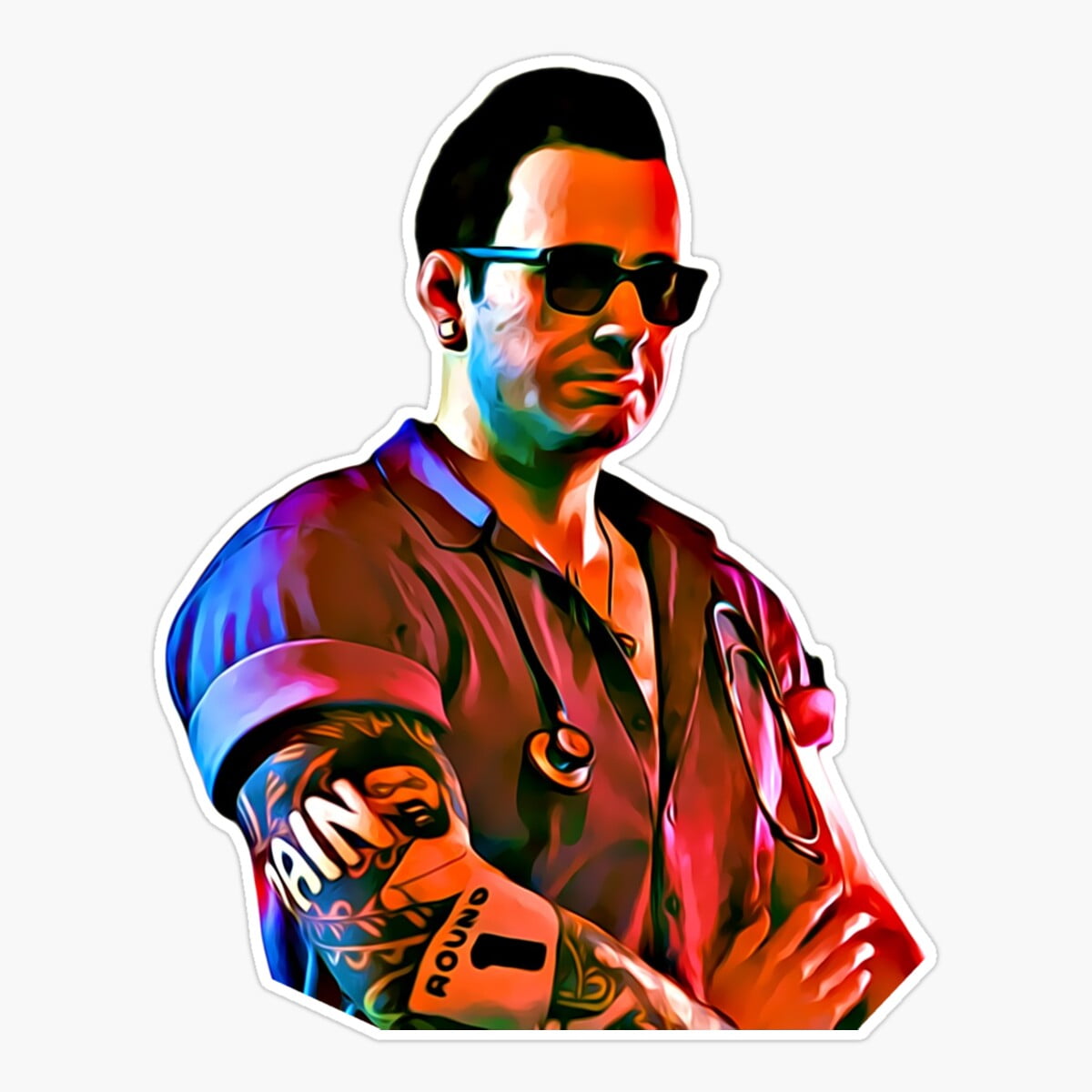 Onim Pensive Ripper Sticker, Phone Decal Water Bottle Stickers Car ...