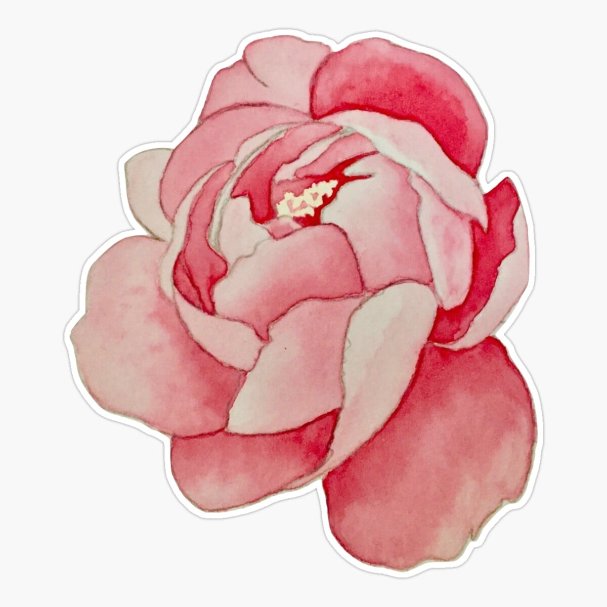 Onim Peony Sticker, Phone Decal Water Bottle Stickers Car Decals, Funny ...