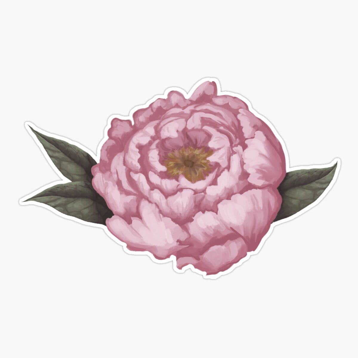 Onim Peony Sticker, Phone Decal Water Bottle Stickers Car Decals, Funny ...