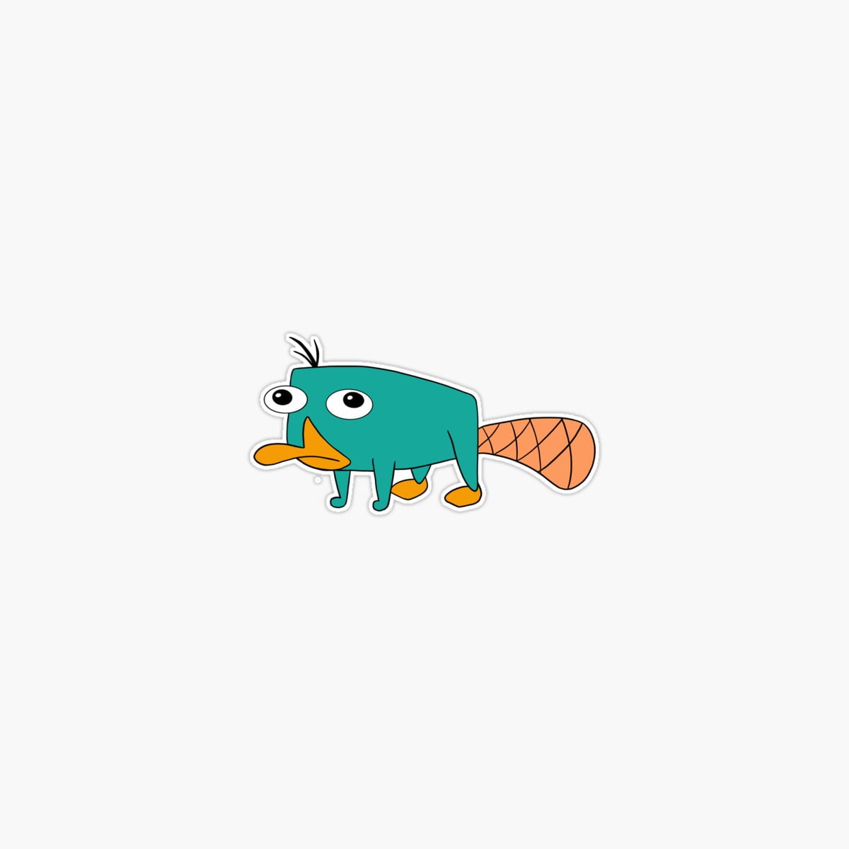 Onim Perry The Platypus Phineas And Ferb Sticker, Phone Decal Water ...