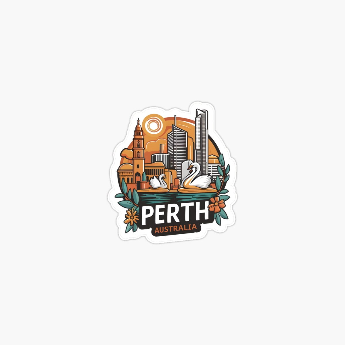 Onim Perth | Australia | Wa Sticker, Phone Decal Water Bottle Stickers ...