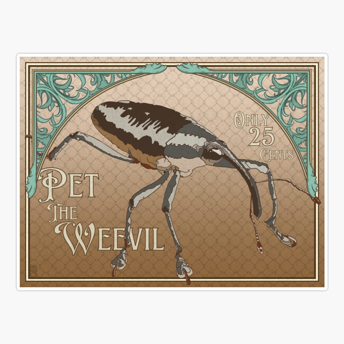 Onim Pet The Weevil Sticker, Phone Decal Water Bottle Stickers Car ...