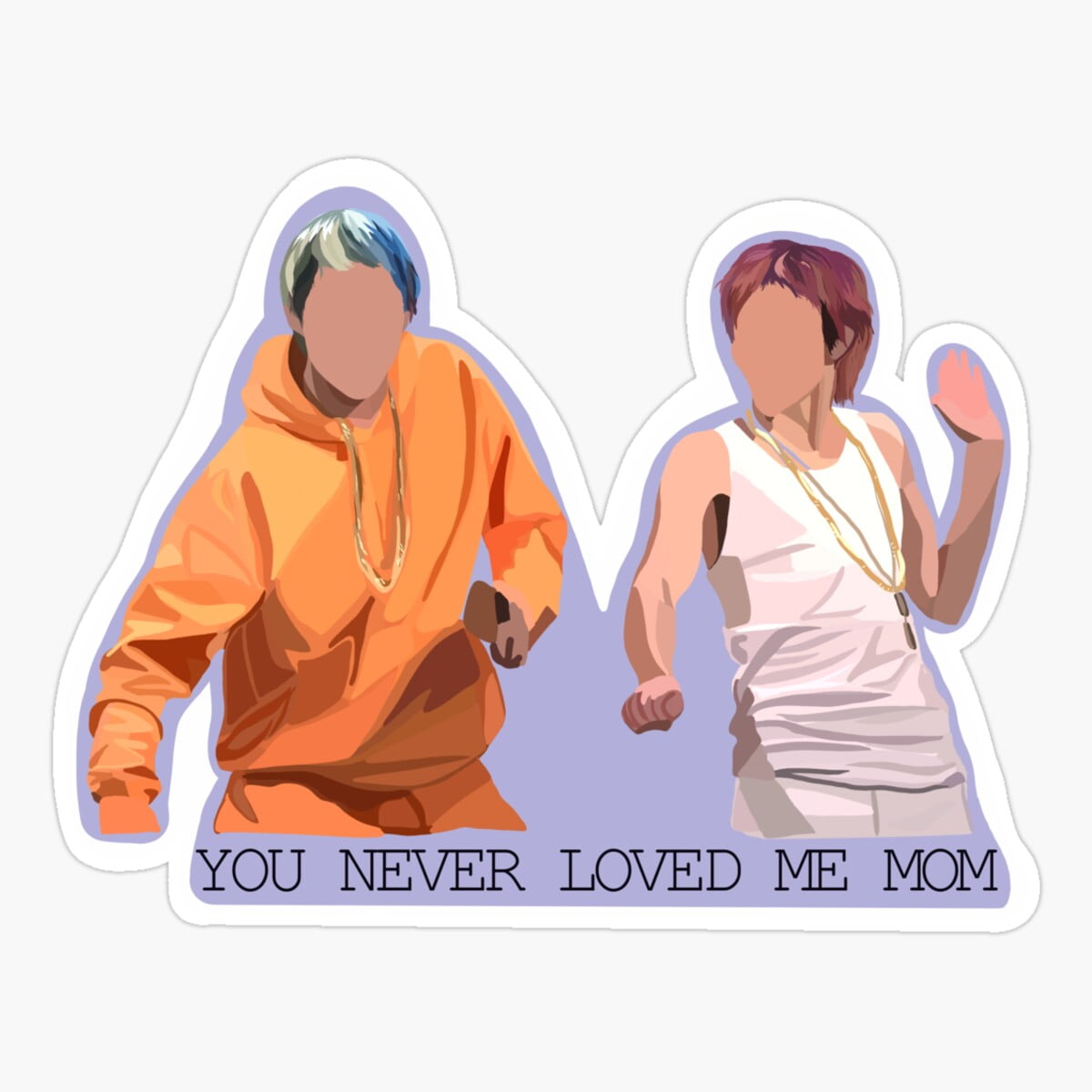 Onim Pete And Timmy Rapping Sticker, Phone Decal Water Bottle Stickers ...