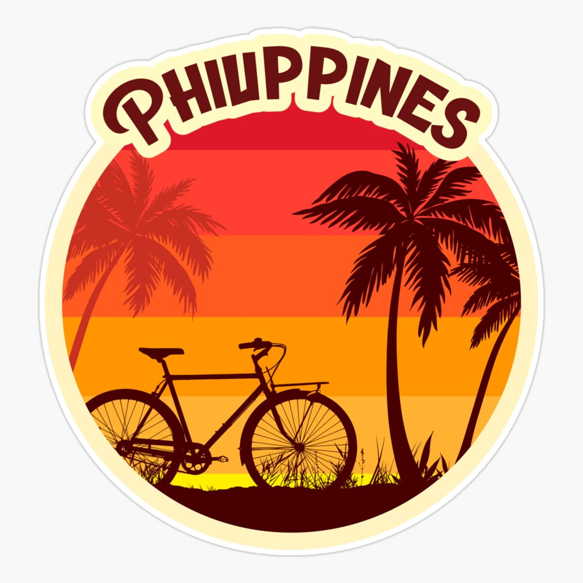 Onim Philippines Sunshine In A Beach With A Lonely Palm Tree And ...