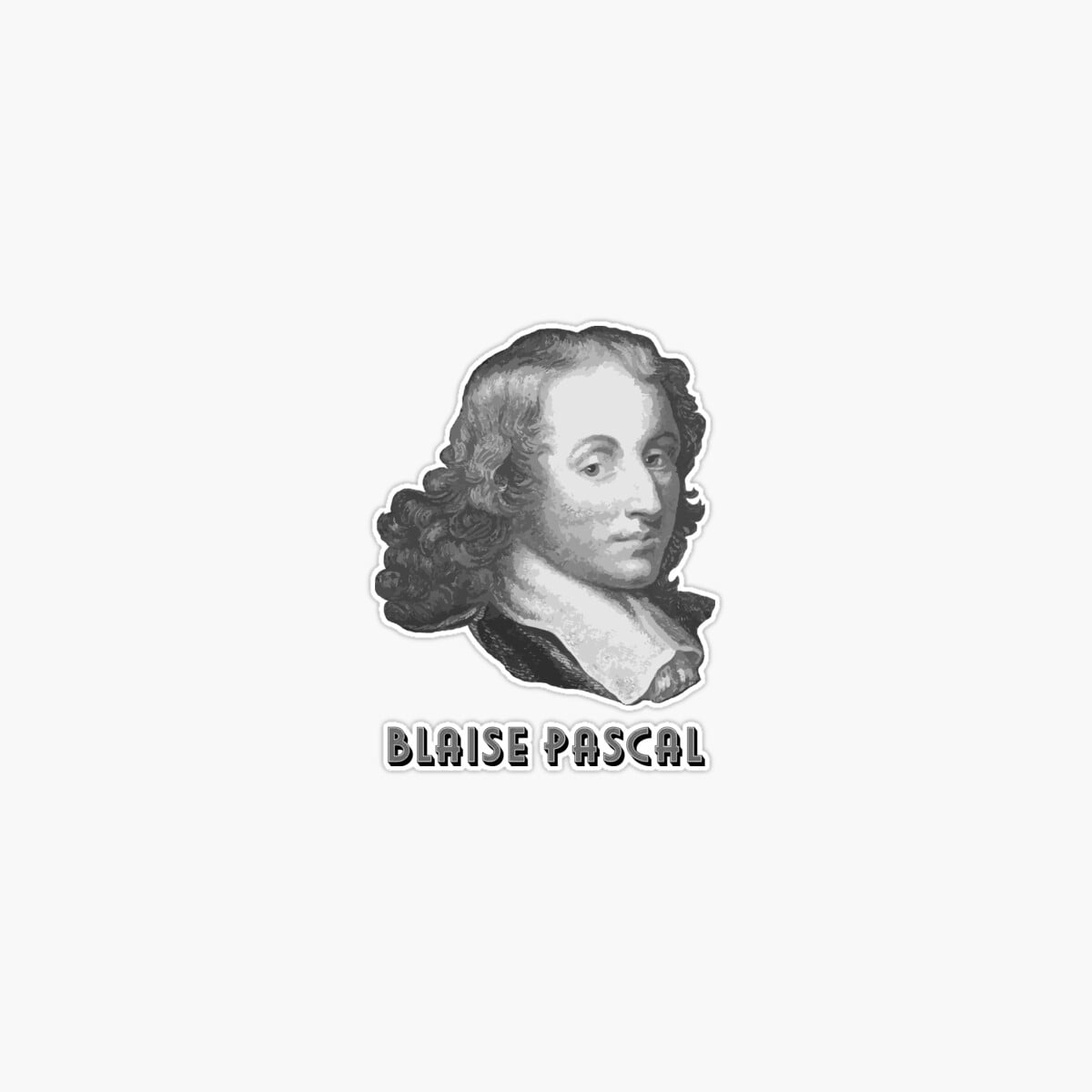 Onim Philosophy With Blaise Pascal Sticker, Phone Decal Water Bottle ...
