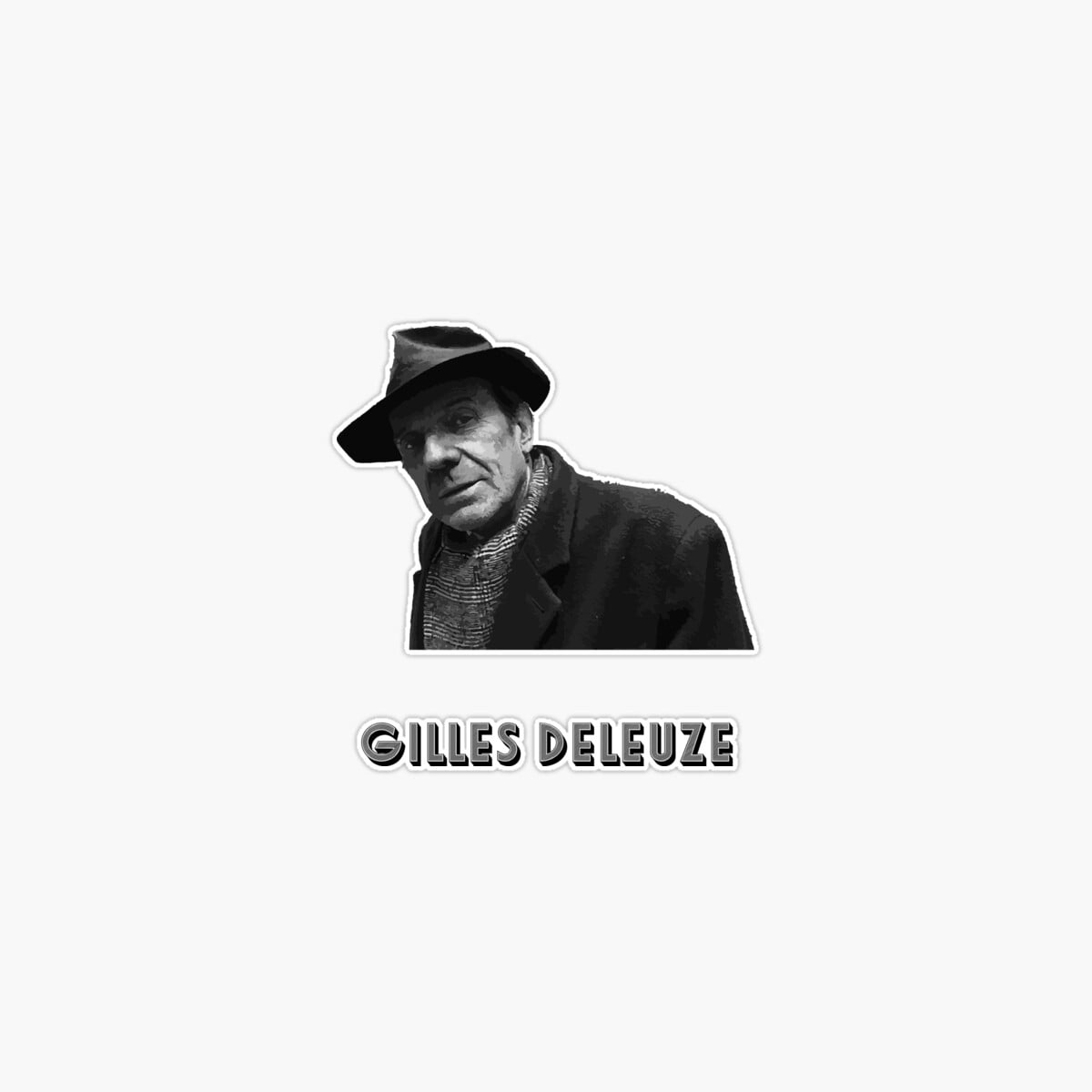Onim Philosophy with Gilles Deleuze Sticker - Walmart.com