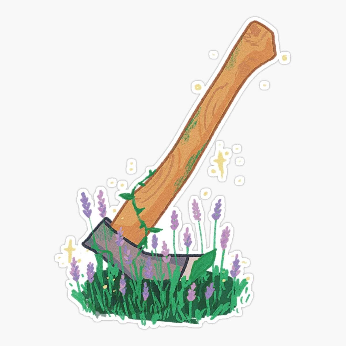 Onim Phoebe Bridgers Lavender Hatchet Sticker, Phone Decal Water Bottle ...